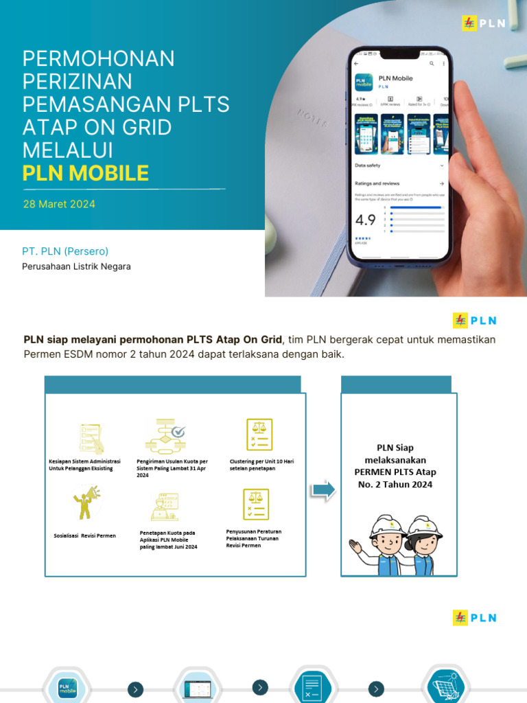 Paparan Aplikasi Plts Atap PLN Mobile-Soisalisasi Bandung | PDF