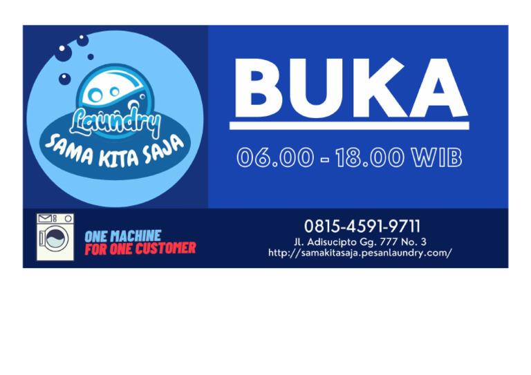 JADWAL Buka Laundry | PDF