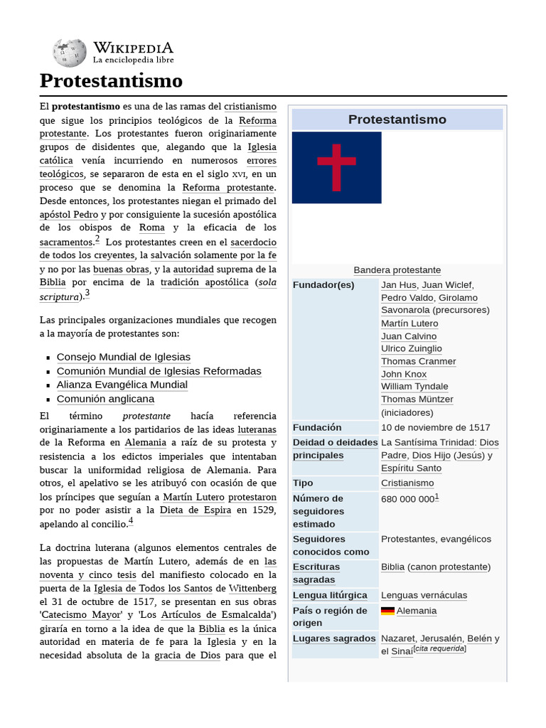 Protestantismo | PDF