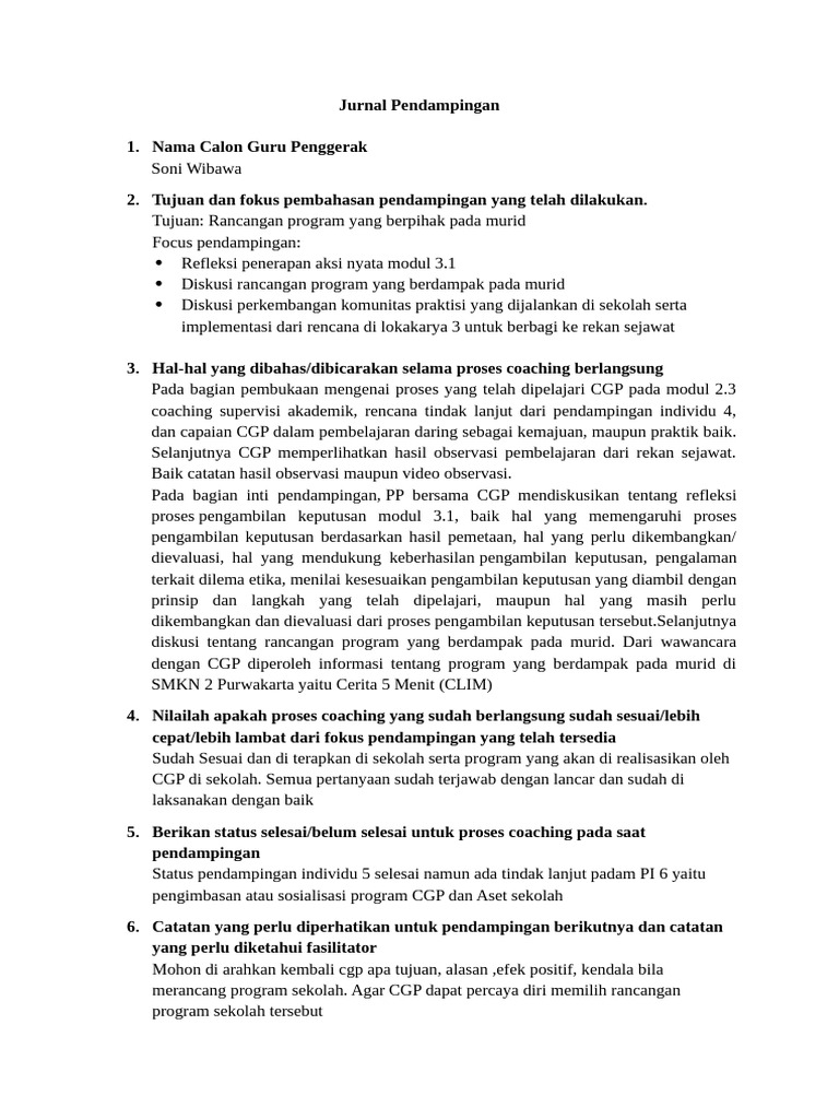 Jurnal Pi-5 - Soni Wibawa | PDF