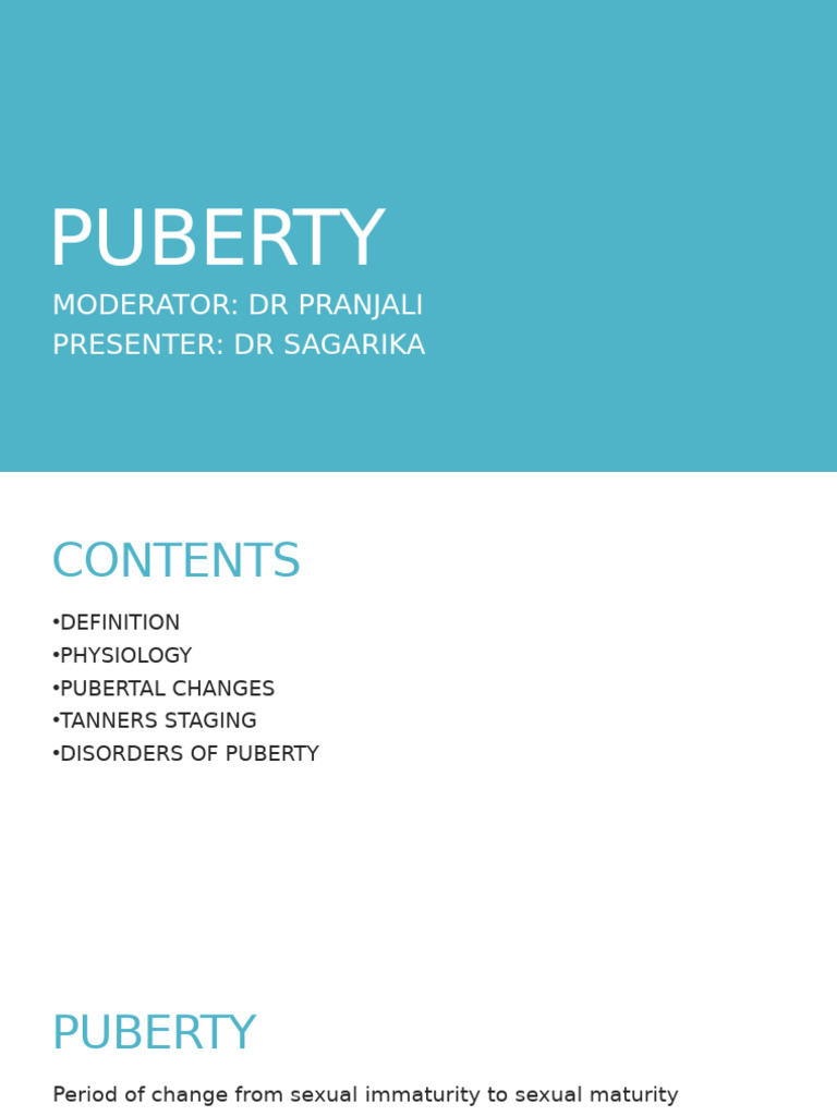 Puberty | PDF