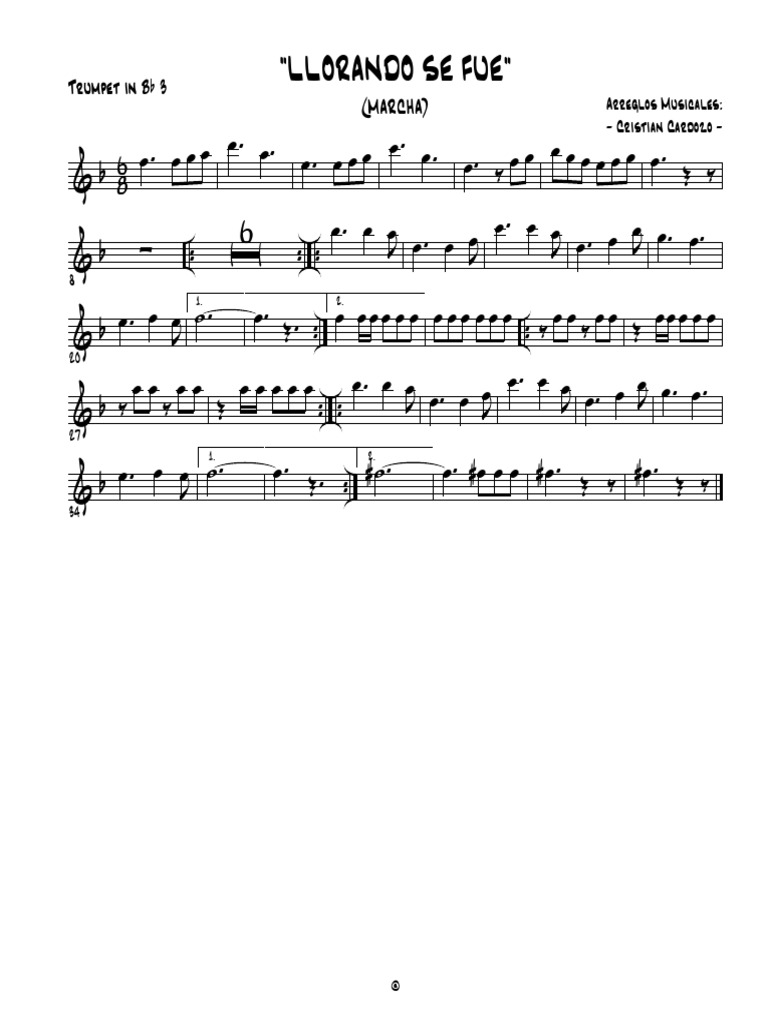 Llorando Se Fue TR3 | PDF