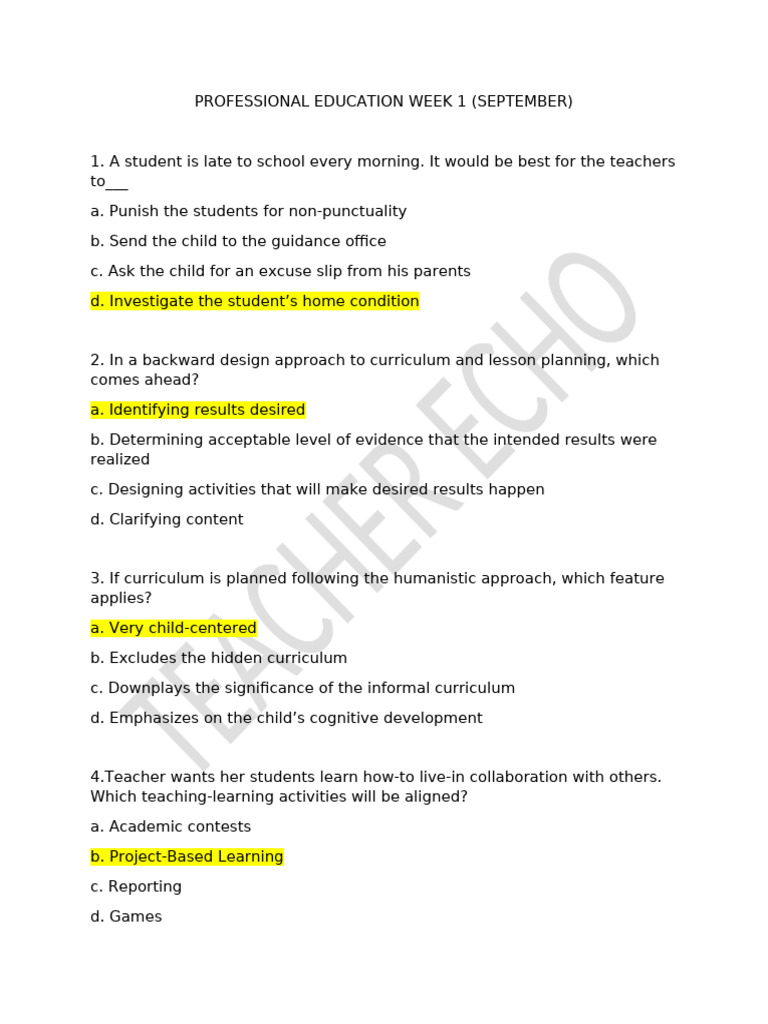 WEEK-1-SEPTEMBER-QUIZ-BANK | PDF