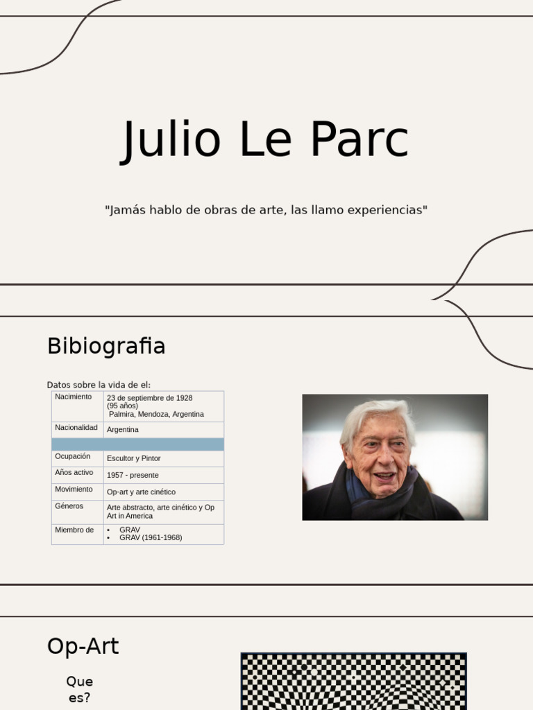 Julio Le Parc Parte 1 | PDF