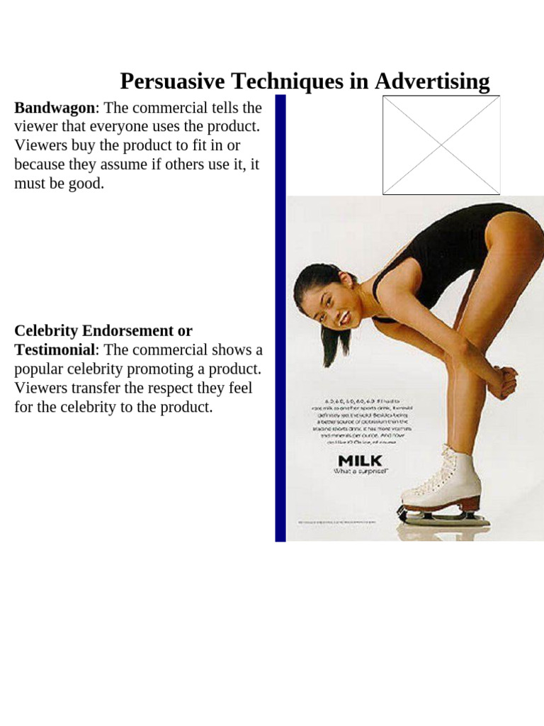 Persuasive Techniques in Advertising | PDF | Persuasion | Career & Growth