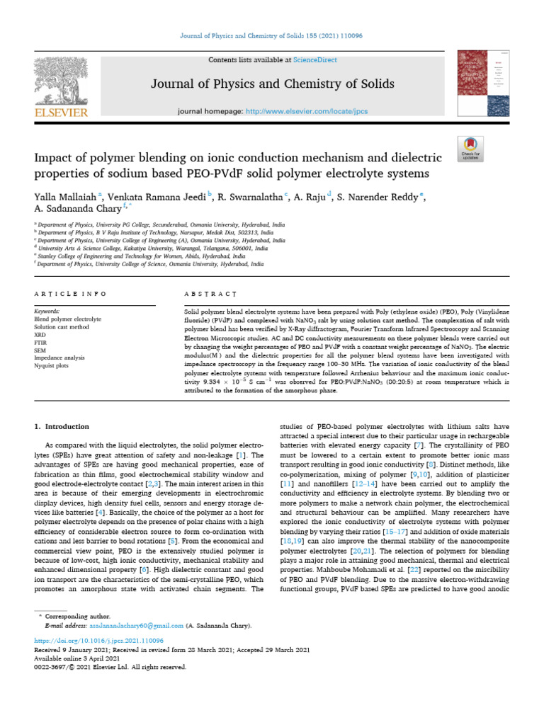 Impact Of Polymer Blending On Ionic Conduction Mechanism And Dielectric