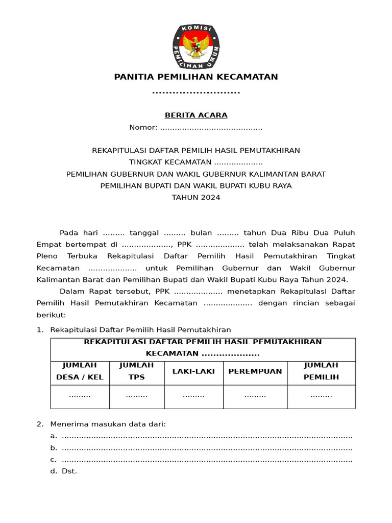 Model BA - DPHP PPK | PDF
