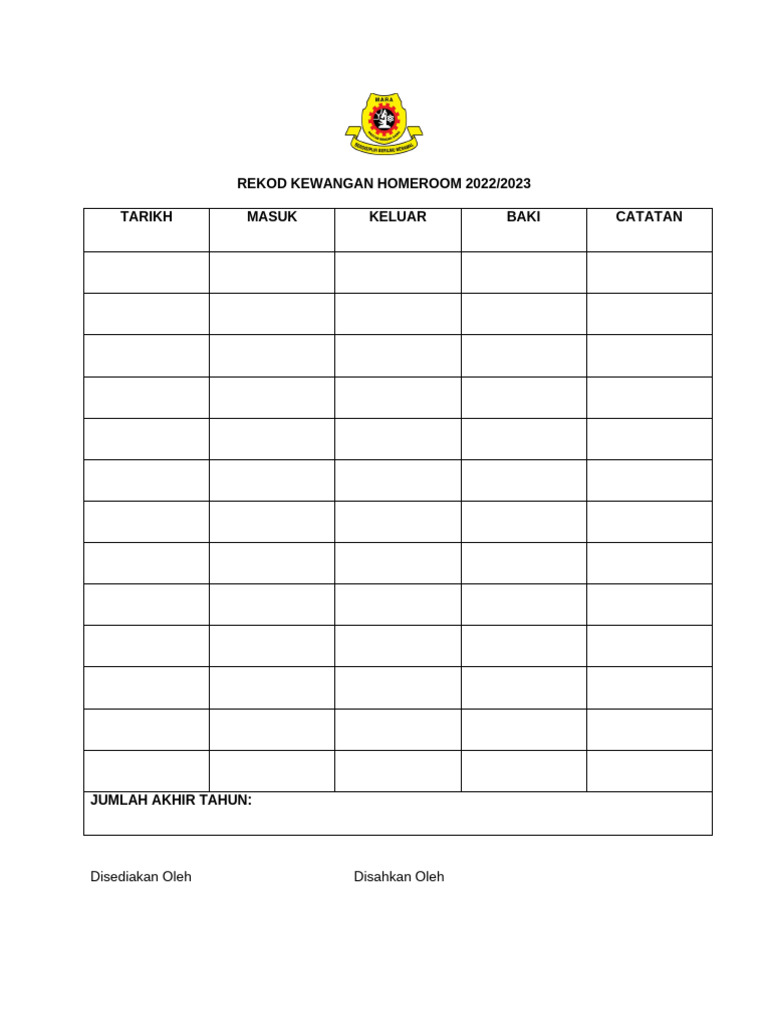 Rekod Kewangan | PDF