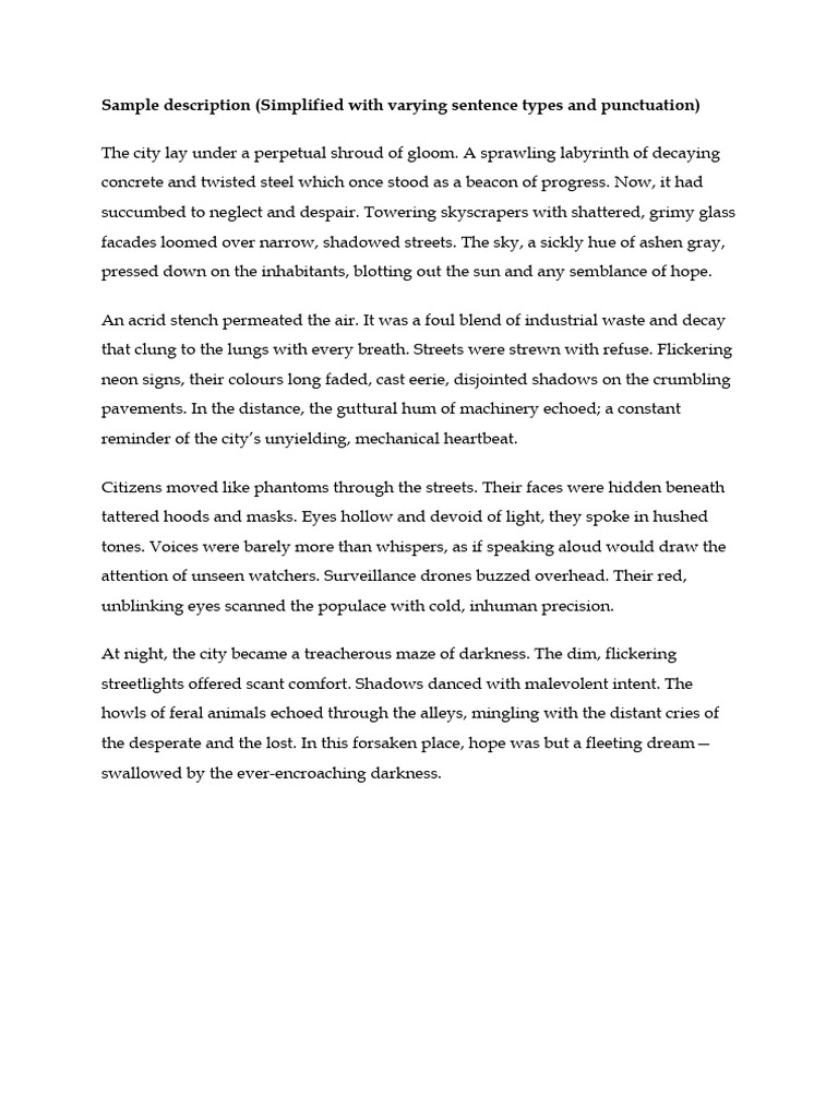 Sample description (Simplified) | PDF