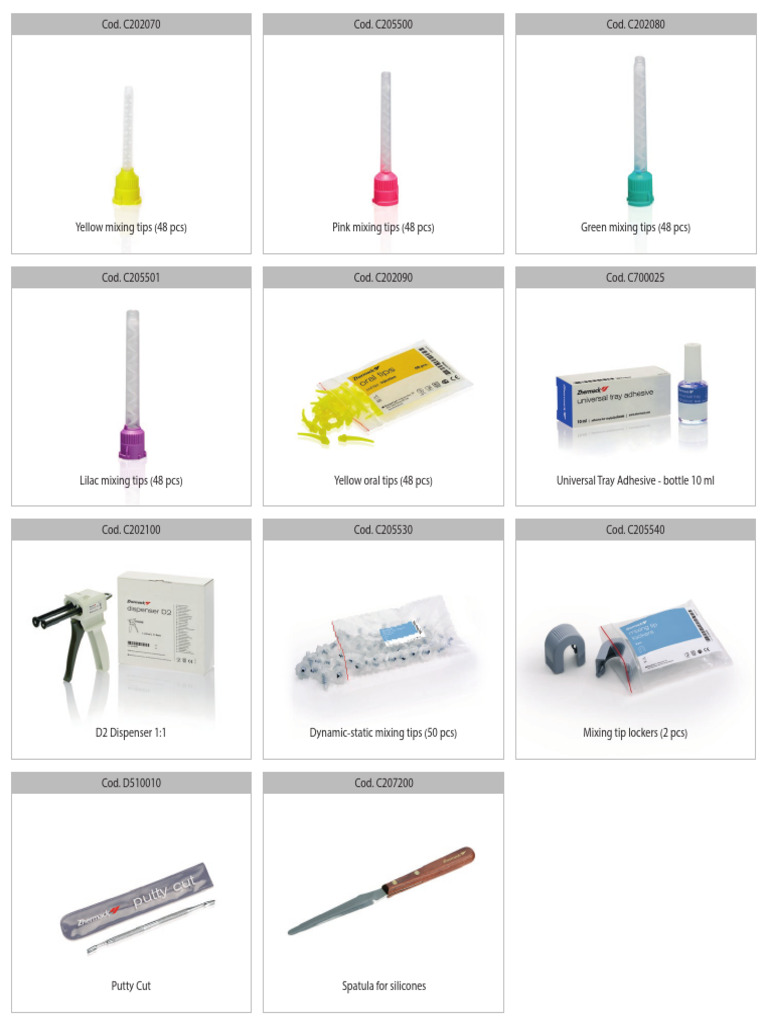 Addition Silicones Accessories-2 | PDF