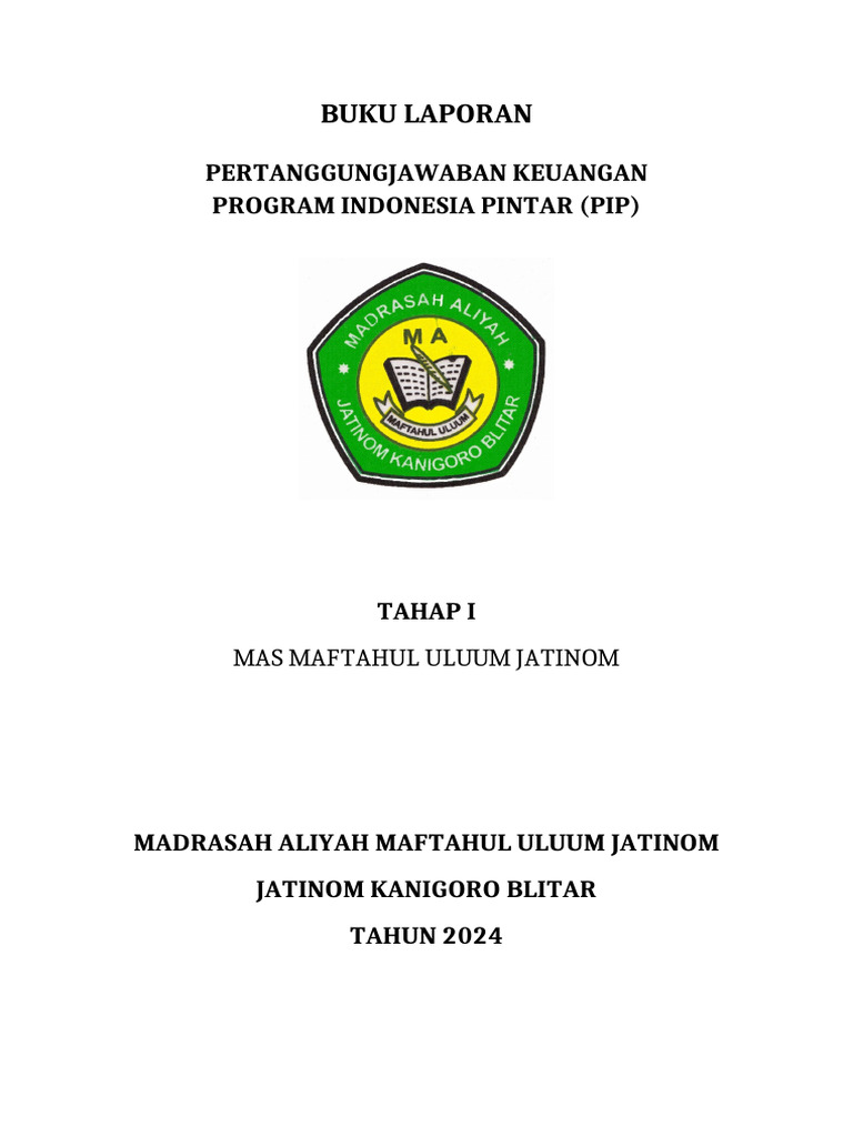 LPJ Pip 2024 Ma Tahap I | PDF