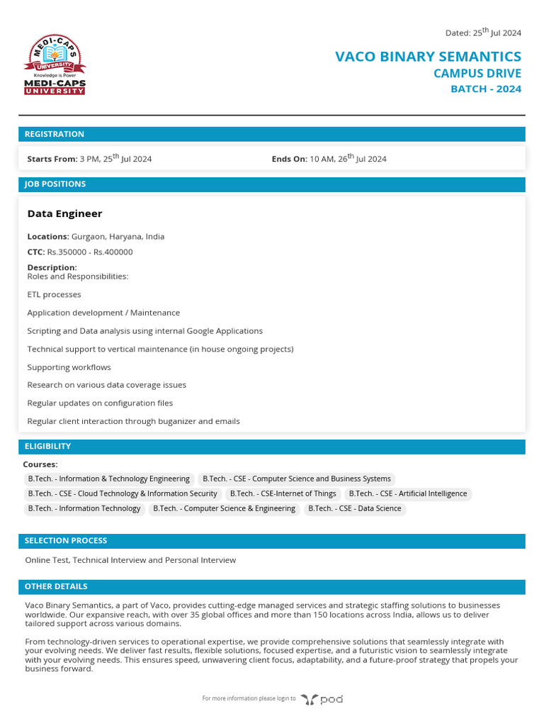 Vaco Binary Semantics Campus Drive 2024 | PDF | Computer Science | Science