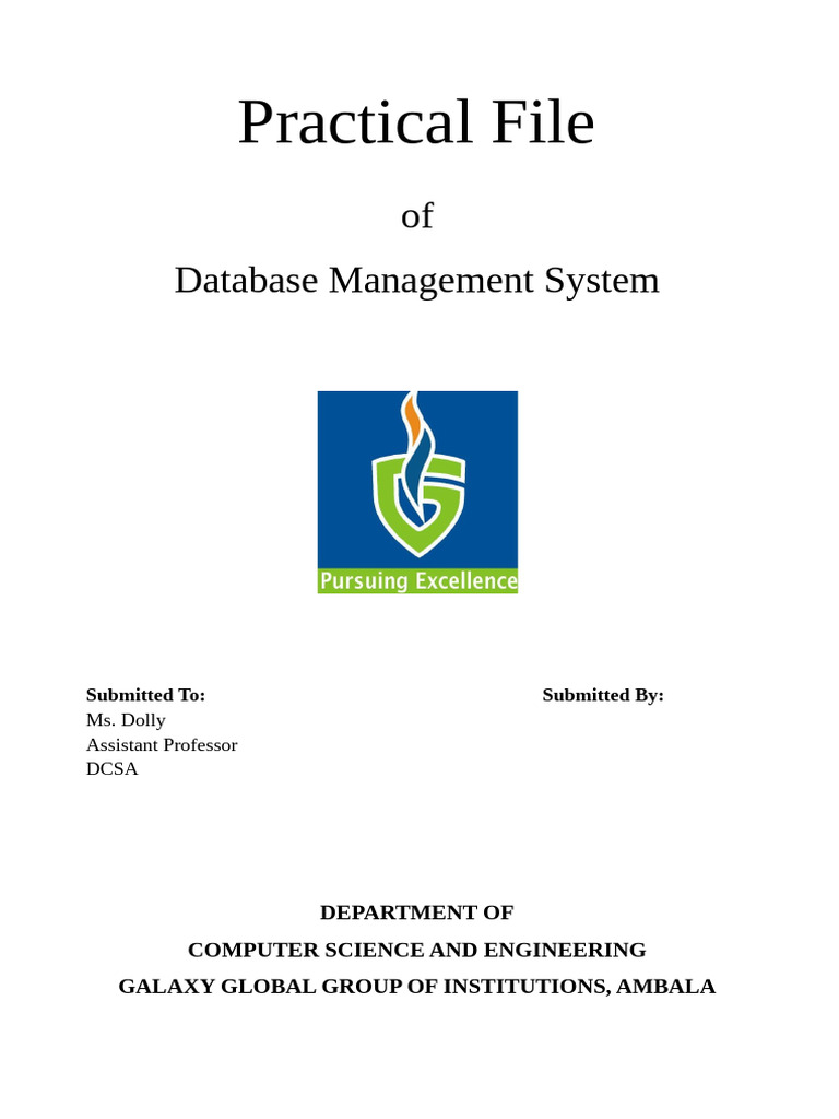 DBMS Project Report | PDF DBMS Project Report | PDF
