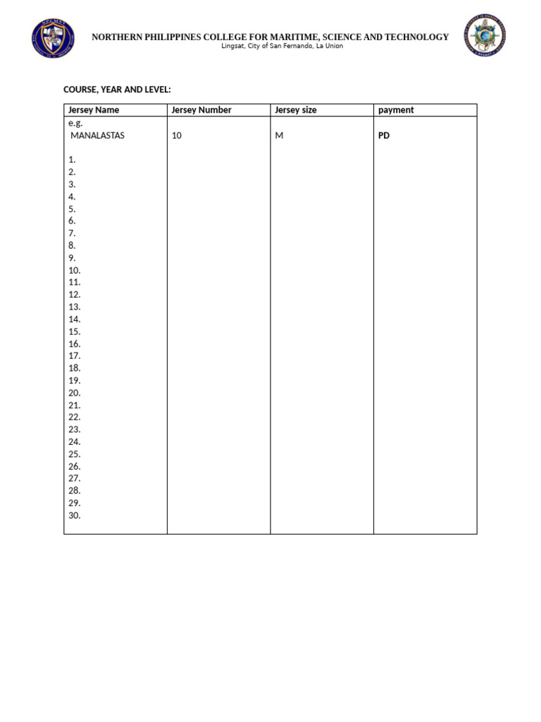 JERSEY-TEMPLATE | PDF