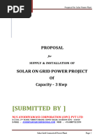 Solar Project Proposal PDF | PDF | Solar Power | Solar Panel