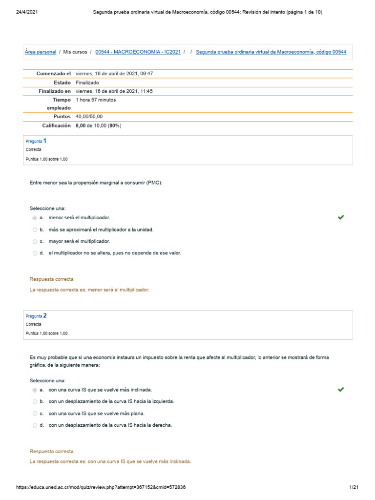 Archivetempsegunda Prueba Ordinaria Virtual de Macroeconom¡a, C Digo | PDF