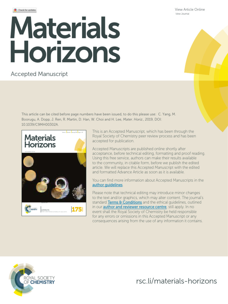 Materials Horizons | PDF