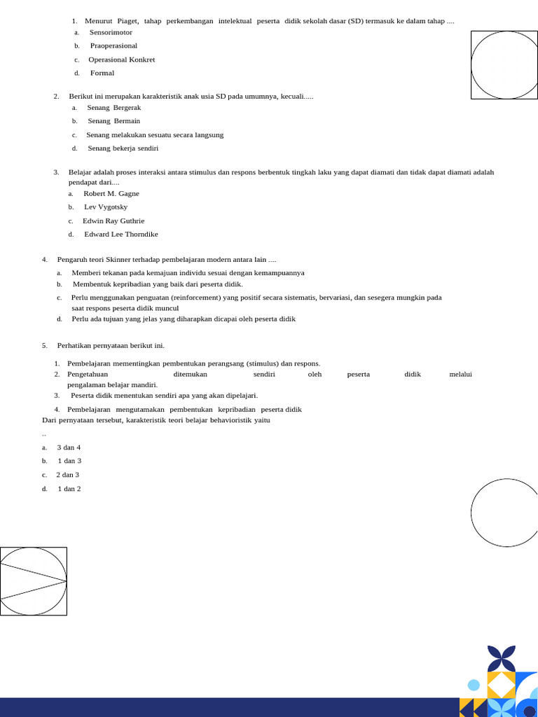Modul Soal Pilgan PCK UKPPG | PDF