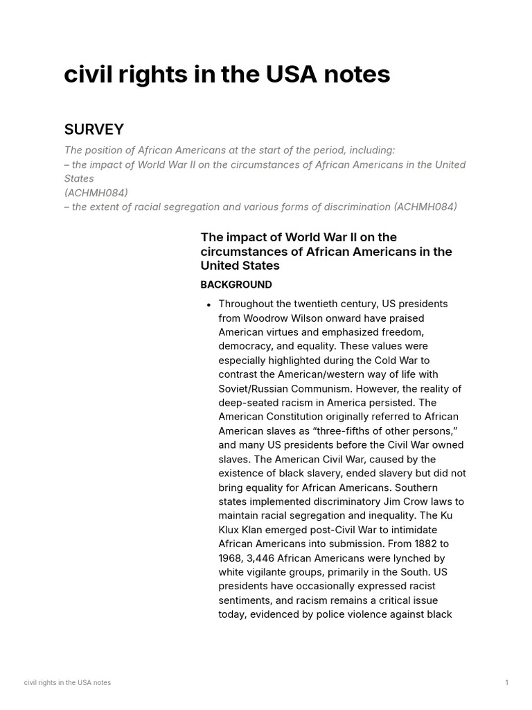 Civil Rights Usa | PDF
