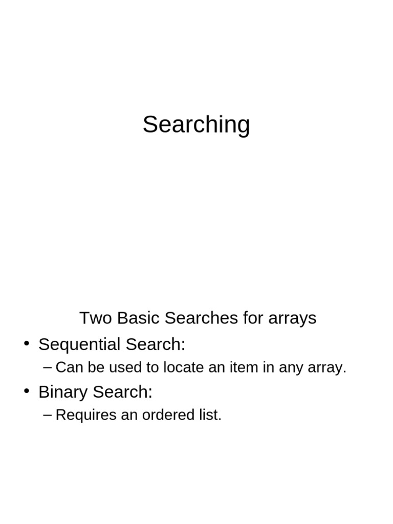 Searching | PDF
