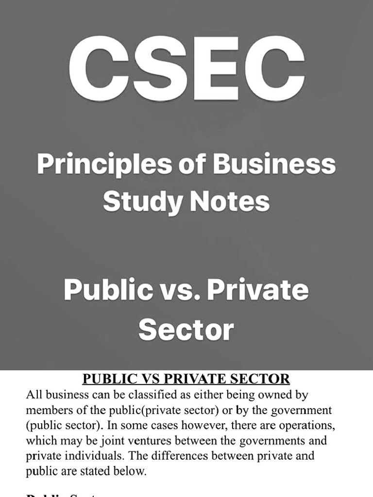 Public Vs Private | PDF