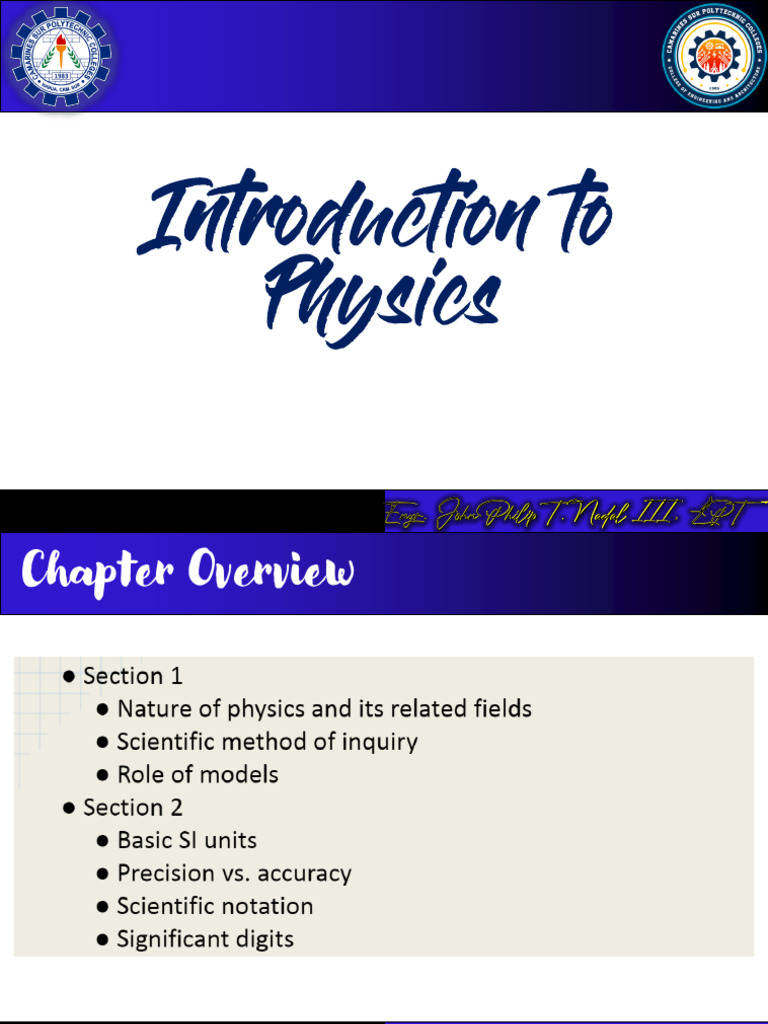 Introduction To Physics | PDF