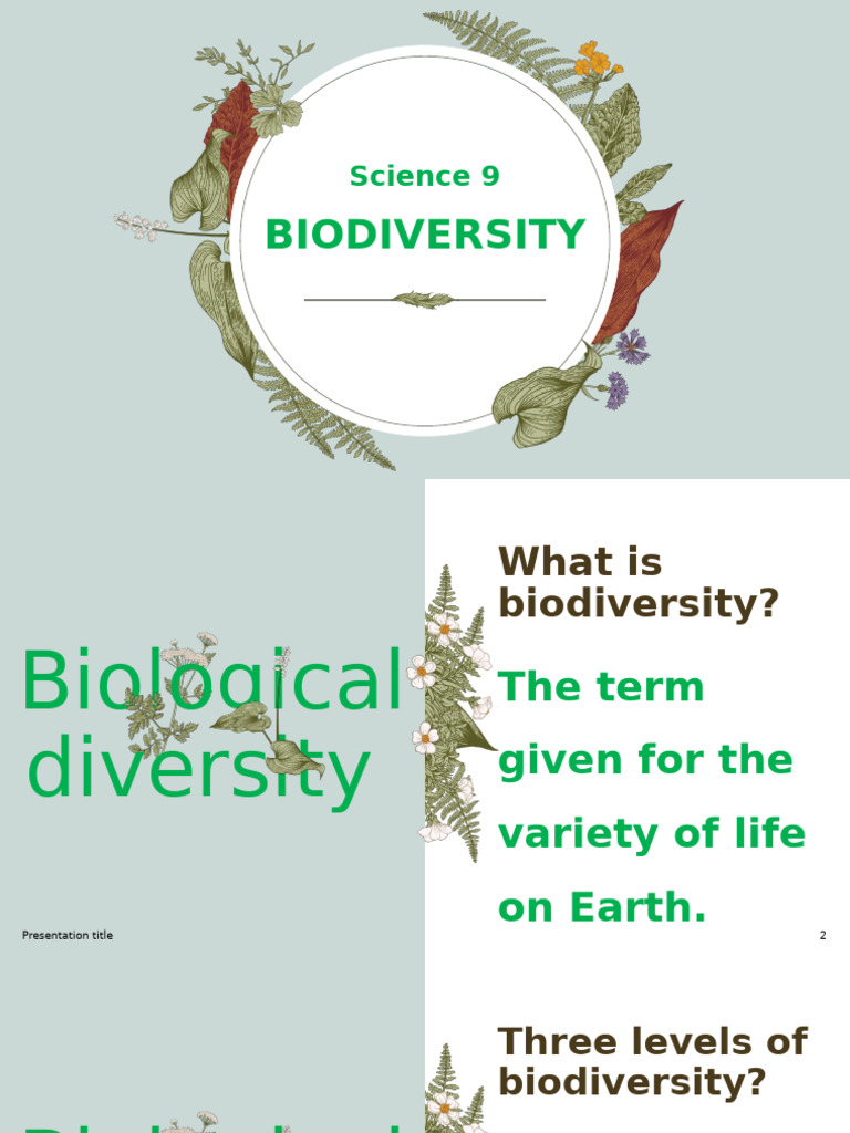 Biodiversity | PDF
