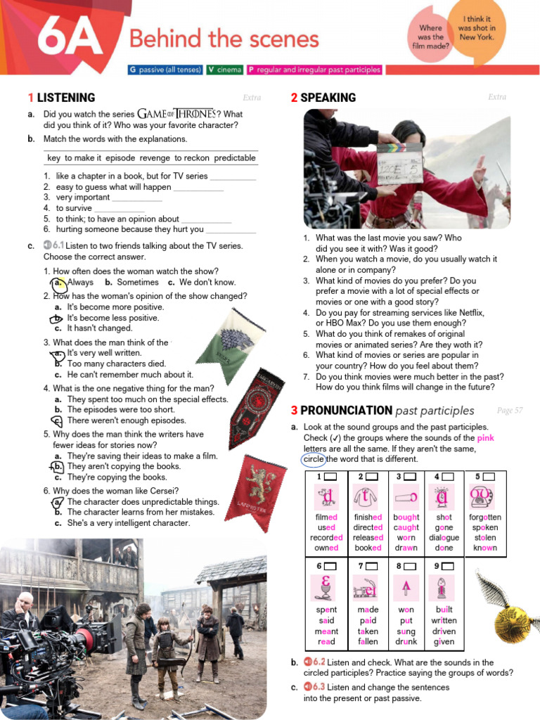 File 6A Behind The Scenes | PDF | Verb | Language Arts & Discipline