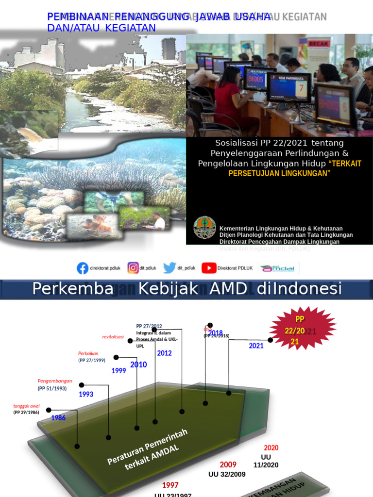Persetujuan Lingkungan - PP 22 2021 | PDF