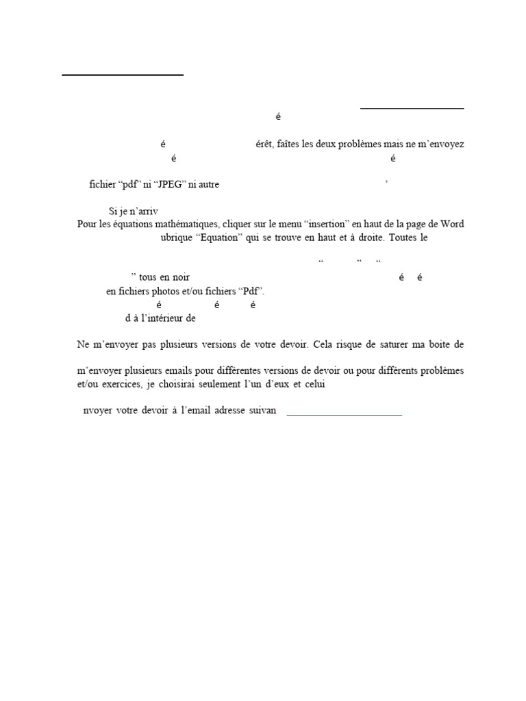 Regle de soumission des devoirs | PDF