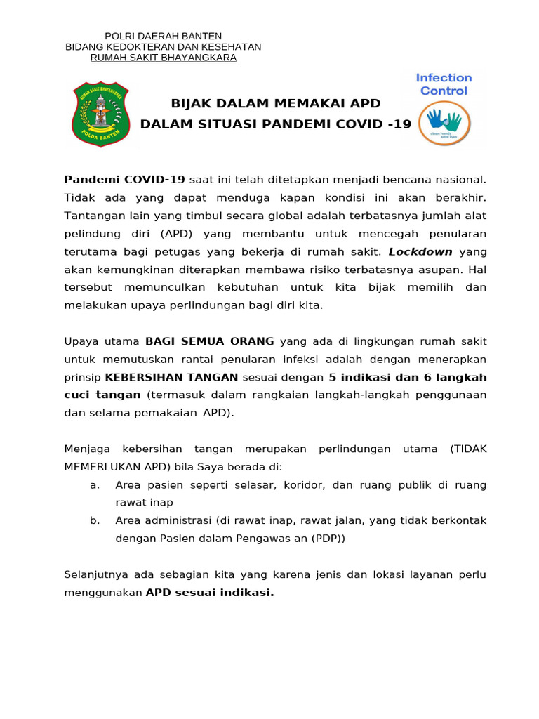 Penggunaan Apd | PDF