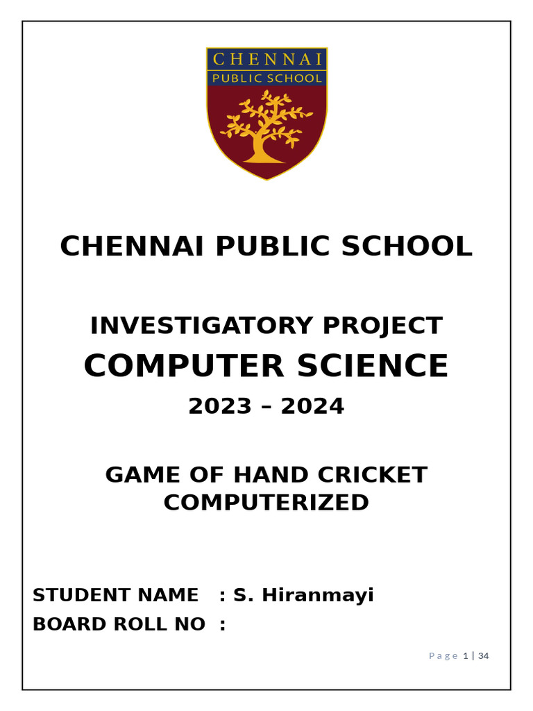CSC Project Report - Hiran (FL) | PDF