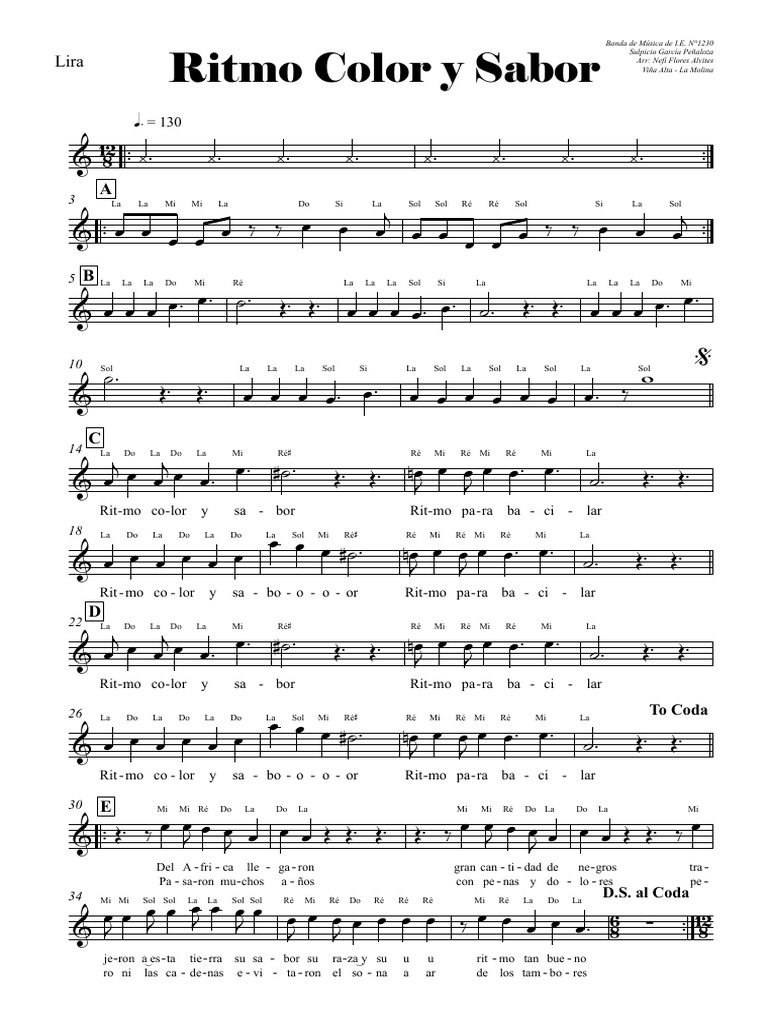 Ritmo Color y Sabor Archivos Separados | PDF