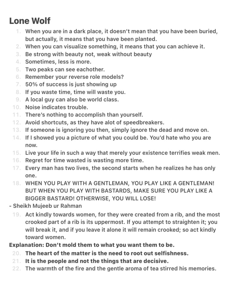 Lone Wolf | PDF