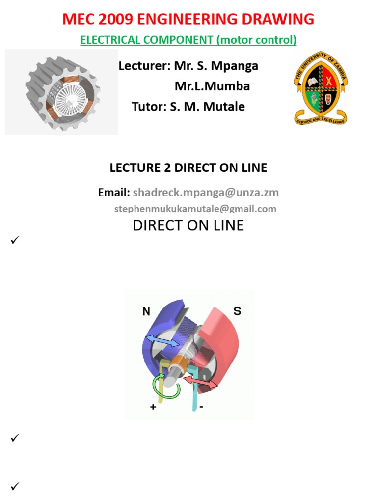 MEC 2009-Lecture 2 (Electrical DOL) | PDF