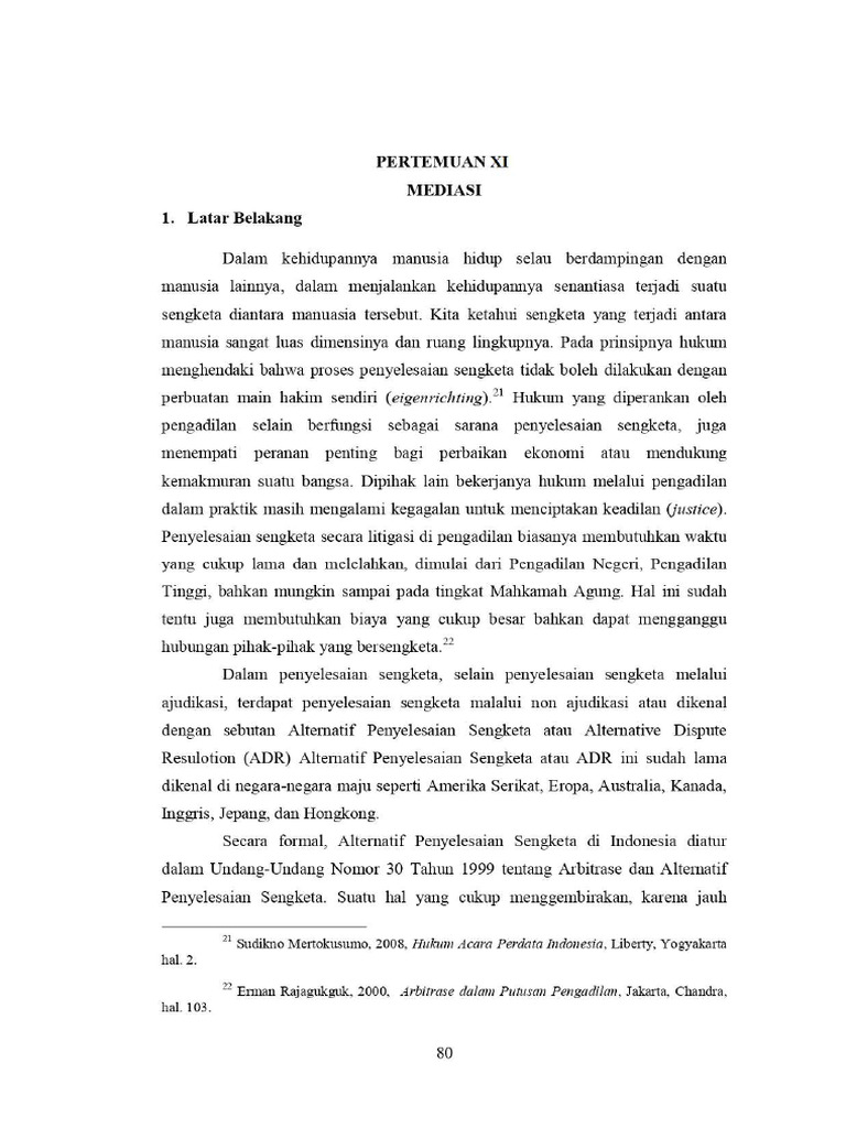 Part 10 Mediasi | PDF