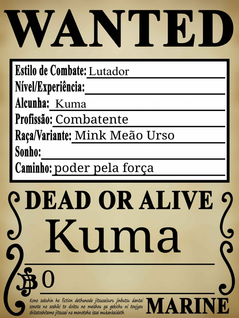 Ficha Rpg One Piece (Felix)-Copy | PDF