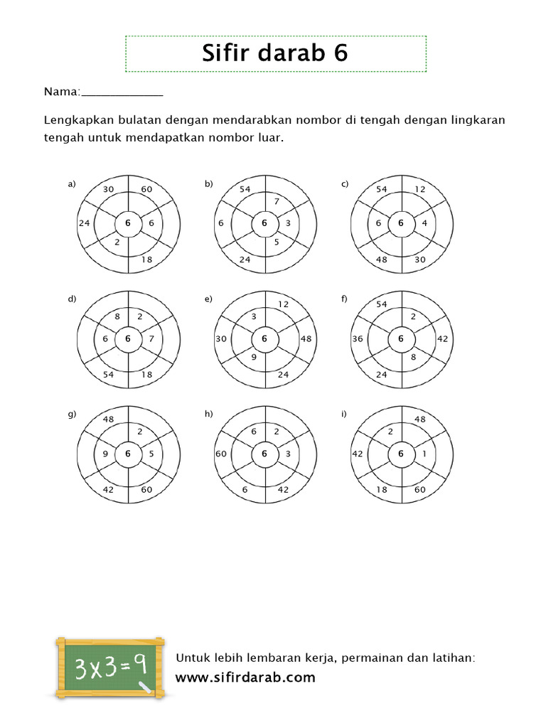 lembaran-kerja-sifir-darab-6-ws3 | PDF