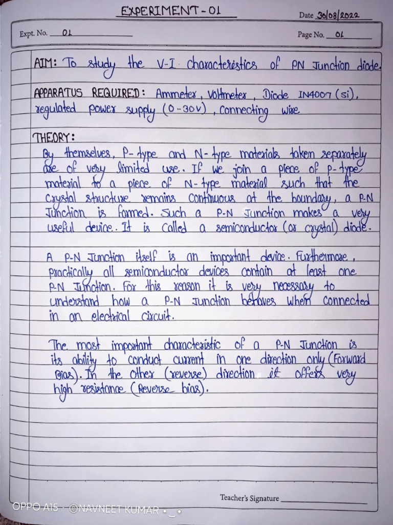 Analog Expt.01 | PDF