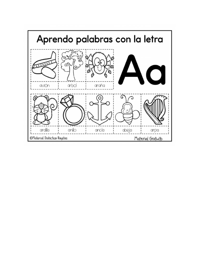 Palabras Con Letras Del Abecedario | PDF