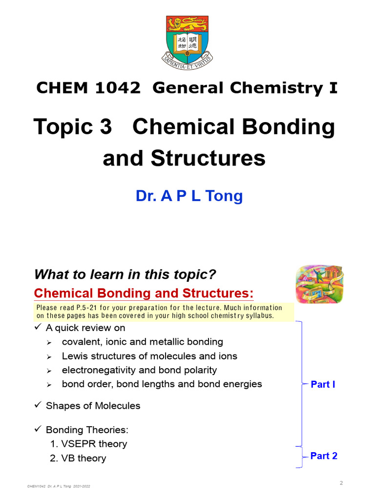 Topic 3 Chemical Bonding and Structures | PDF