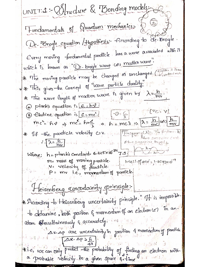 Chemistry Unit 1 | PDF