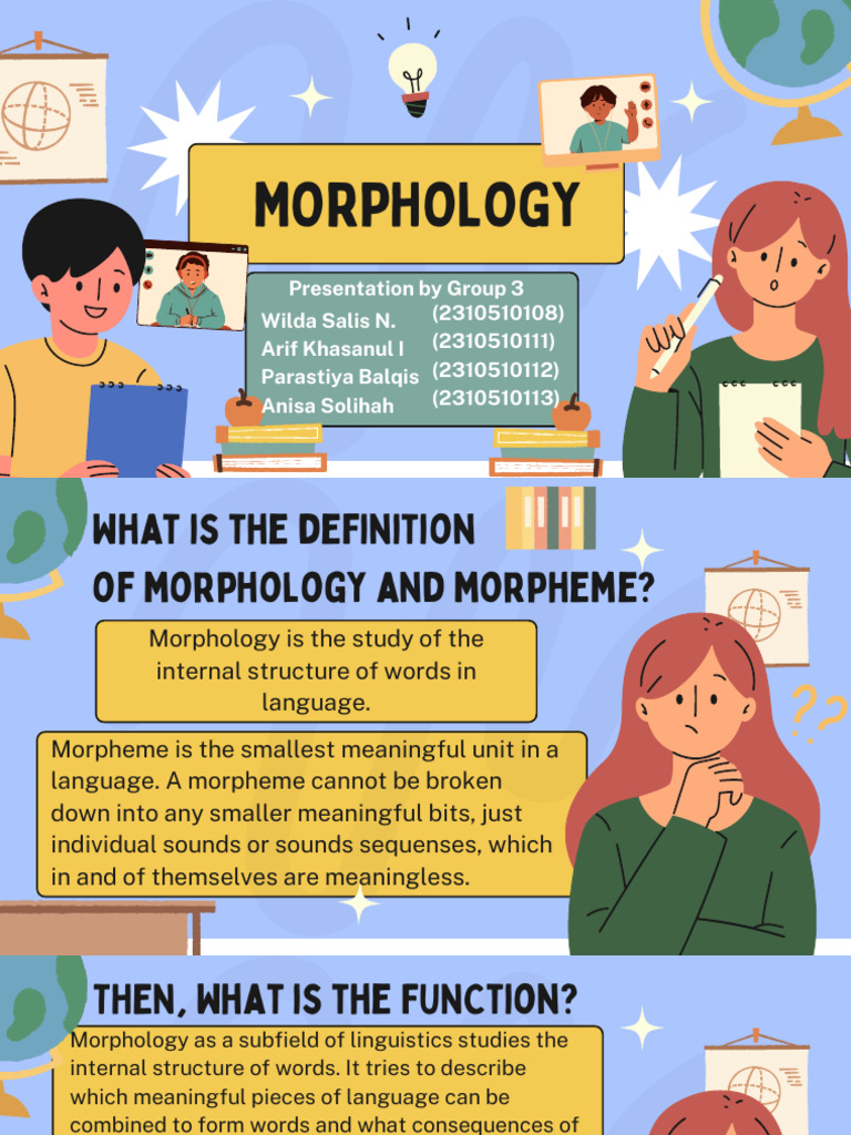 Morphology (Group 3) | PDF