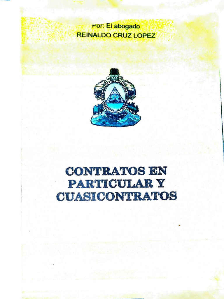 Contratos y Cuasicontratos en Particular 1 Comprimido 1 1 70 1 54 | PDF