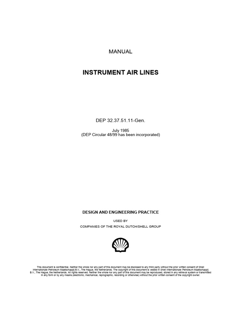Instrument Air Lines: Manual | PDF