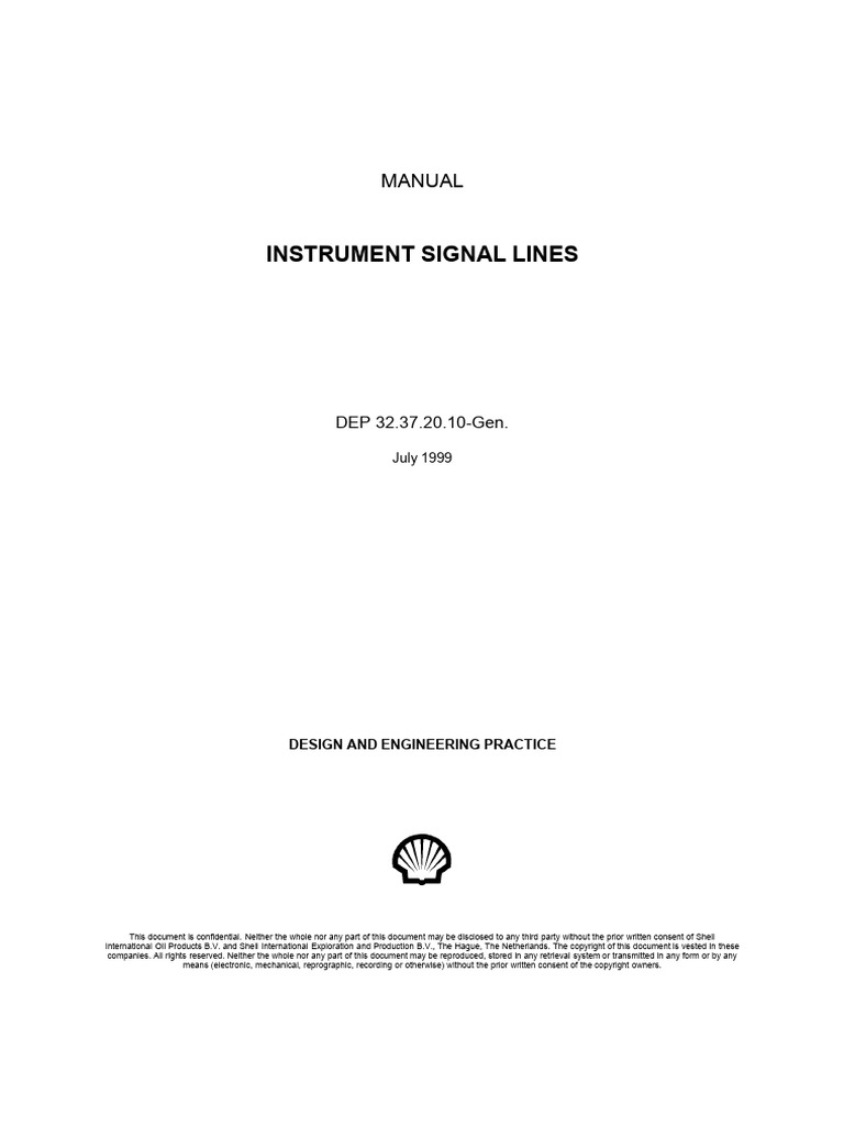 Instrument Signal Lines: Manual | PDF