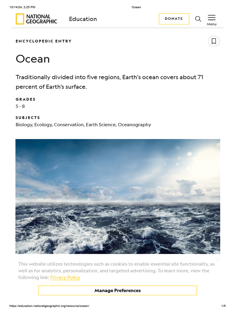 Ocean | PDF