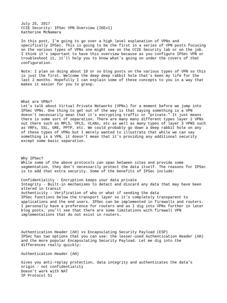IPSEC | PDF IPSEC | PDF
