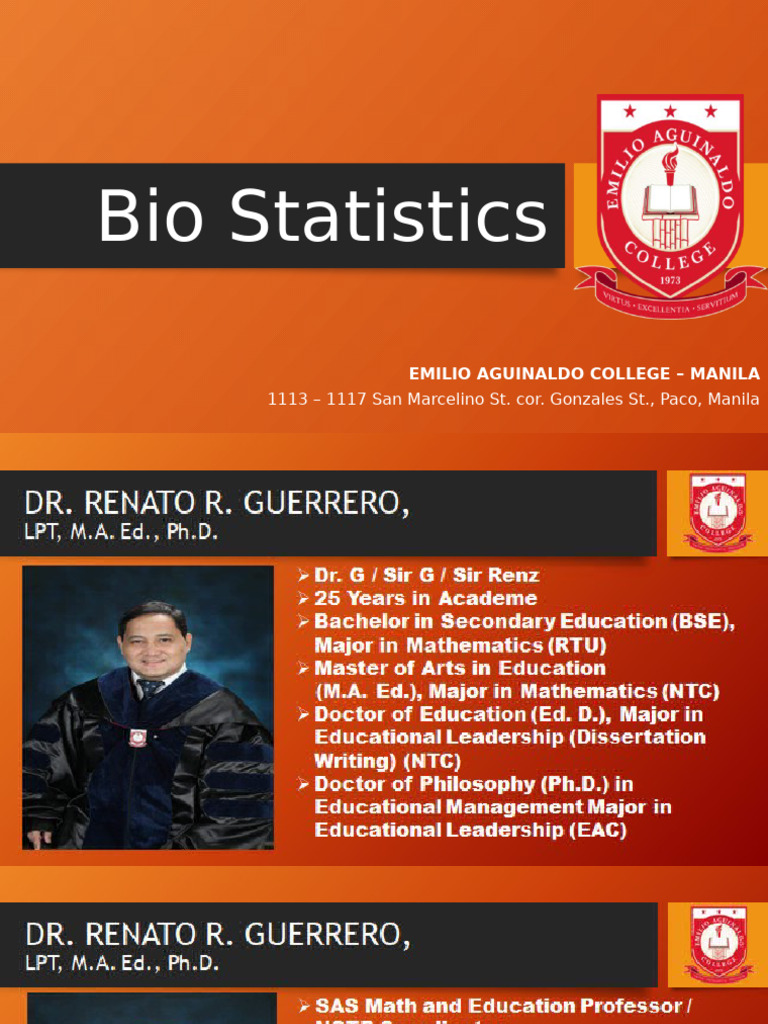 Statistics Lesson 1 Intro To Statitics | PDF