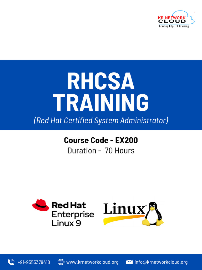Linux Training: Master RHCSA On RHEL-9 With Comprehensive Certification ...
